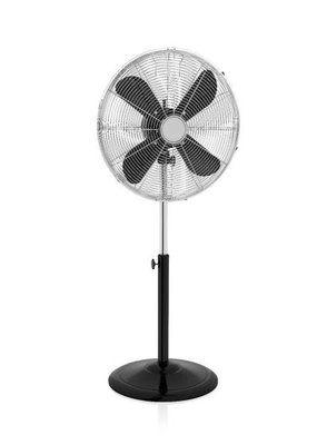 16" Oscillating Retro Standing Floor Fan On Pedestal Vintage Metal 45W supplier