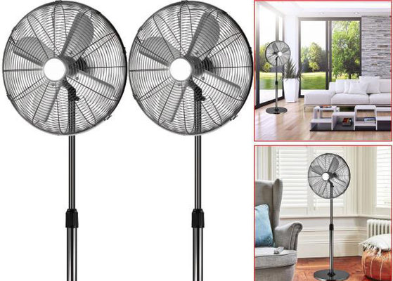 Vintage Retro Standing Fan with Brushed Nickel Finish 3 Speed Adjustable Height supplier