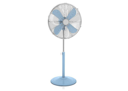Low Noise Retro 16 Inch Standing Fan 50w 3 Speed With Brushed Nicked Australia supplier