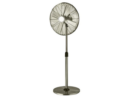Low Noise Retro 16 Inch Standing Fan 50w 3 Speed With Brushed Nicked Australia supplier