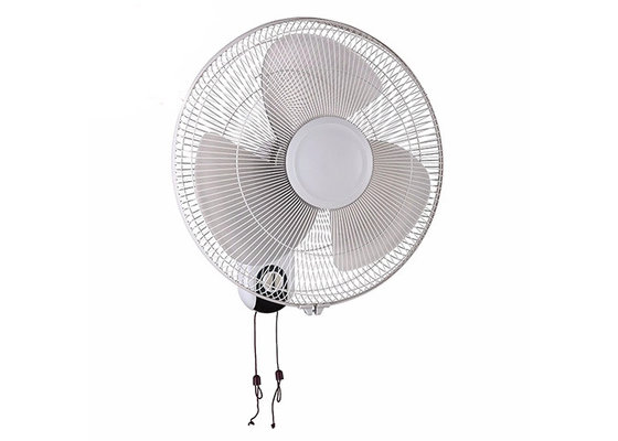 Portable Electric Fan Pull Cord For Workshop , 3 Blade Copper Motor Decorative Wall Mounted Fans supplier