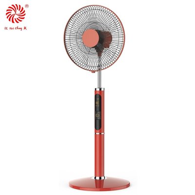 LED display 16inch figure 8 oscillating movement stand fan black with remote control supplier