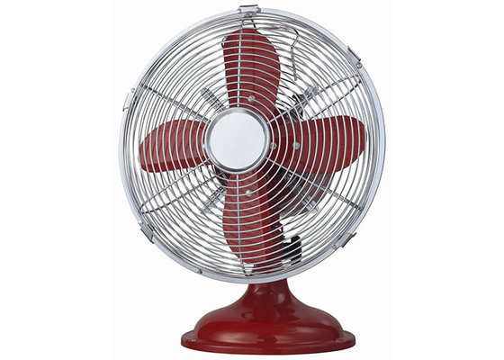 Decorative 12" Metal Antique Electric Desk Fan 3 Speed Full Copper Motor supplier