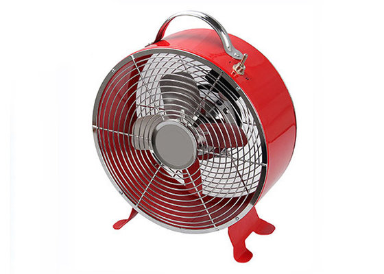 Air Cooling 9 Inch Metal Round Retro Table Fan With 2 Speed Rocker Switch supplier