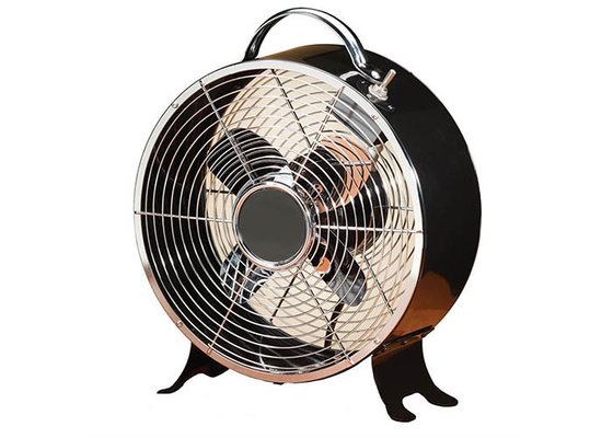 9" Decorative Retro Metal Fan With Two Speeds Knob Switch / Electric Table Fan supplier