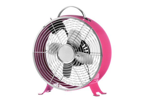 Red 9" Metallic Retro Antique Electric Fans 2 Speed 3 Blade for Home Appliance supplier