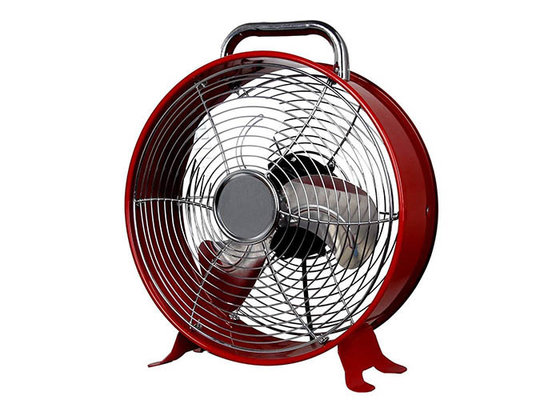 Stand Foot Base Antique Electric Clock Fan With 4 Metal Blades Strong Wind supplier
