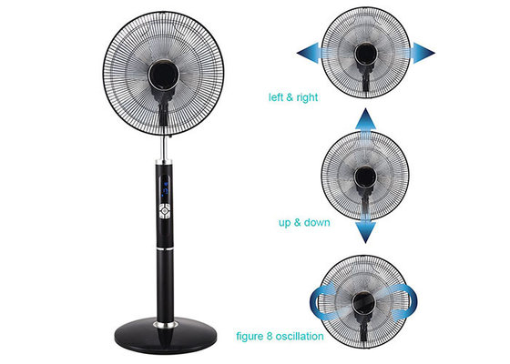 Safety Metal 16" Remote Figure 8 Oscillating Pedestal Fan 60W Digital LED Timer supplier