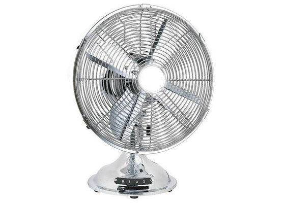300mm Retro Table Fan Three Speed With Push Bottom / Metal Tabletop Fan supplier