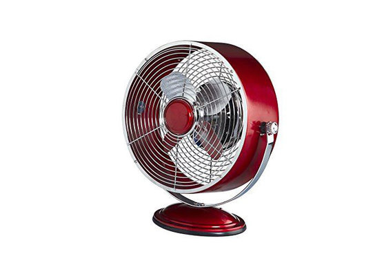 Mini Red 680mm Round Retro Portable Fan 1 Setting Rocker Switch UL ROHS supplier