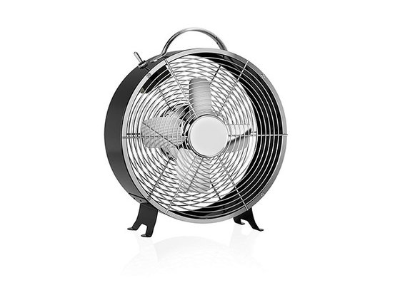 2 Speed 25W 9 '' Retro Desk Fan Air Cooler , Low Noise Metal Tabletop Fan supplier