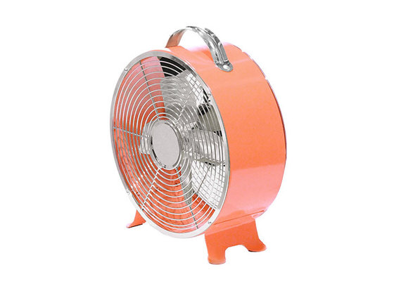 Portable 23cm Blue Retro Desk Fan Air Circulator For Personal Office EMC ROHS Approval supplier