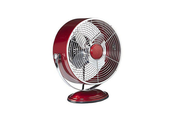 Sturdy Metal Grill Retro Oscillating Table Fan Two Speeds With CE & ETL 780 Airflow supplier