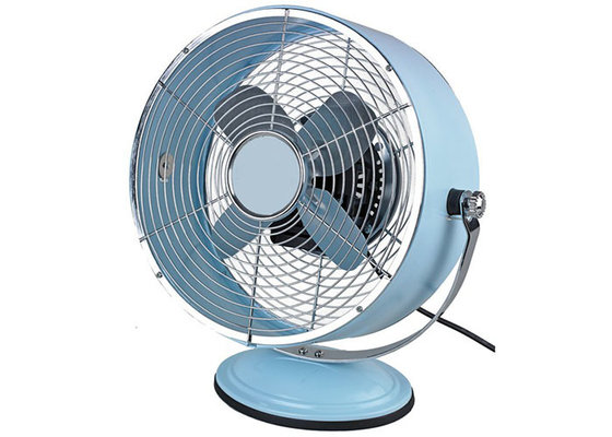 Pink Metal Electric Mini Antique Table Fan 60W With 90 Degree Oscillation supplier