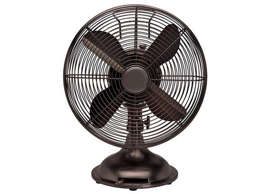 Metal 12 Inch Electric Desk Fan 3 Speed 40W 120V Onyx Copper Finish supplier
