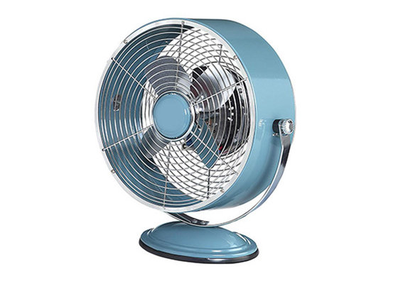 Vintage Electric 9" Metallic Retro Metal Fan 2 Speed 3 Aluminum Blades supplier