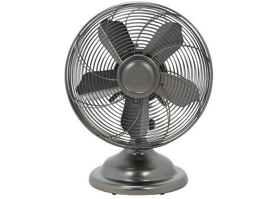 12" Oscillating Retro Metal Desk Fan 35 Watt 220V 50Hz For Bedroom / Meeting Room supplier