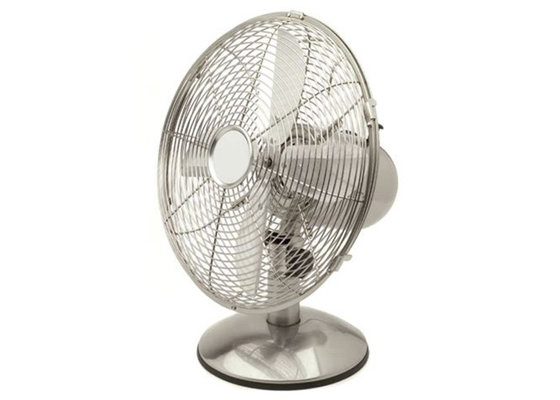 12" Oscillating Retro Metal Desk Fan 35 Watt 220V 50Hz For Bedroom / Meeting Room supplier