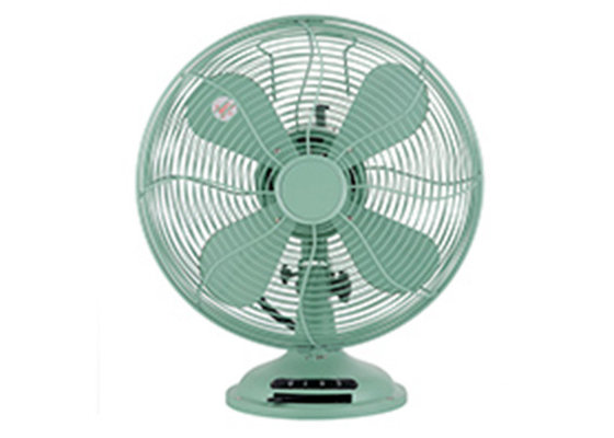 Solid Metal Desk Fan 3 Speed Oscillating Brushed Metal Nickel ETL Listed supplier