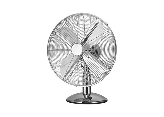 30 Watt Classic Copper Metal Desk Fan For Bedroom & Garage Low Noise supplier