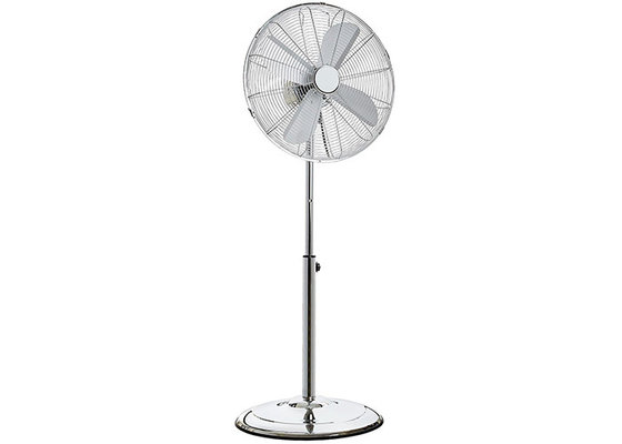 Safe Metal Blade 16 Inch Oscillating Pedestal Fan Chromed Or Customized Color supplier