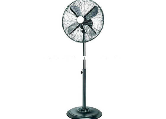 Vintage Metal Blade Oscillating Fan Nickel Finished / Retro Standing Fan supplier