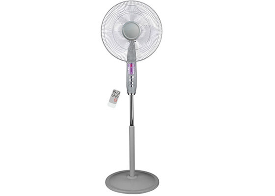 4 Blade 110V Electric Pedestal Air Cooler Fan / 90 Degree Oscillating Floor Fan supplier
