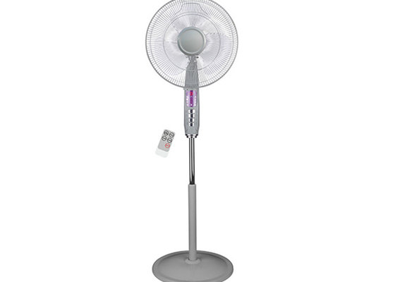 Adjustable Height Electric Floor Standing Fan 16" 45W 180 Degree Oscillation 220V AC supplier