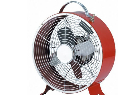 Household 680mm Metal Round Retro Table Fan 25W Brushed Nickel CE RoHS supplier