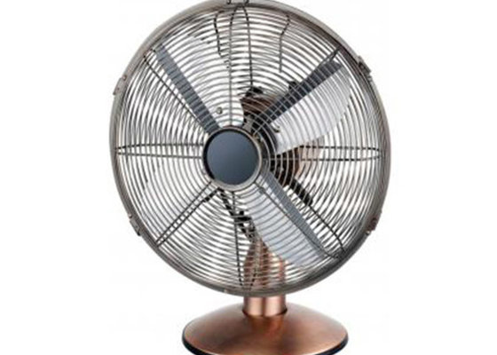 Retro electric Table Fan 3-speed 2 round plug copper motor CE CB VDE supplier