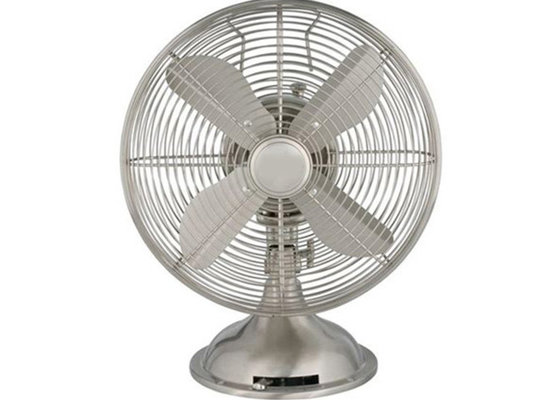 metal retro table fan 12"  90 degree Oscillating Full Copper Motor Low Noise supplier