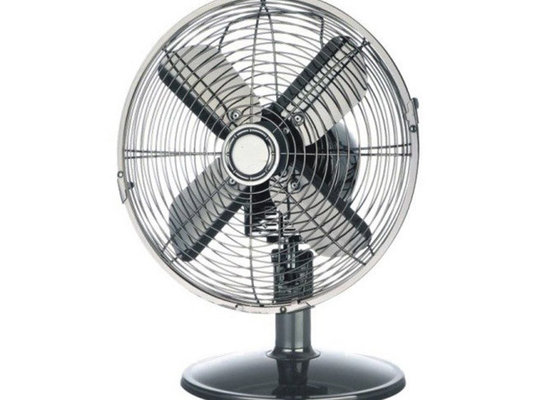 metal retro table fan 12"  90 degree Oscillating Full Copper Motor Low Noise supplier