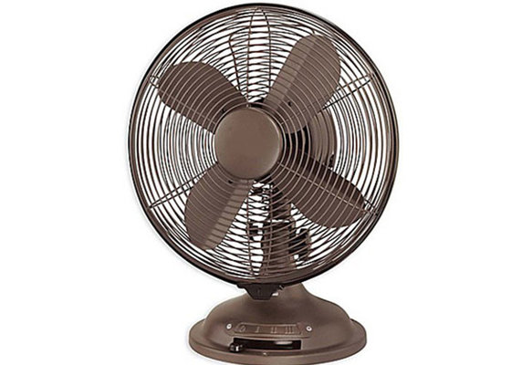 Retro Electric Table Fan 4 metal blade 85 Degree Oscillation ETL Listed supplier