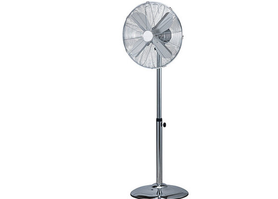 Spire Grille Retro Floor Fan 16 Inch 85 Degrees Oscillation Metal Chrome Blade CE CB supplier