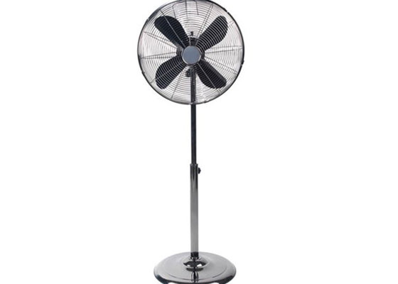 45W Height Adjustable Retro Quiet Floor Fan For Office , Kitchen , Hospital supplier
