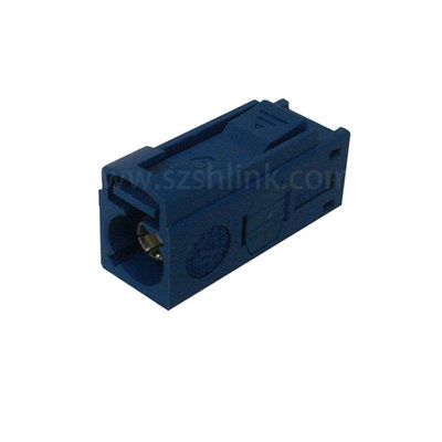 Fakra Female RG58 RG174 Cable Mount connector Blue for GPS telematics or navigation