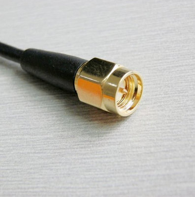 GSM/3G 824-960MHz 3dBi Patch Antenna SMA Male with 3M Black RG174 Cable for Car
