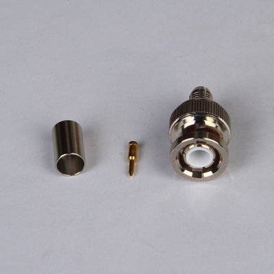 RF coaxial BNC connector for cctv rg59 cable