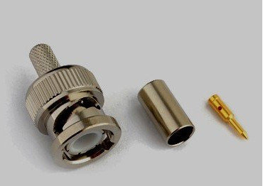 BNC Male Crimp Connector for RG58U RG142 LMR195 cable Coax Male MIA382
