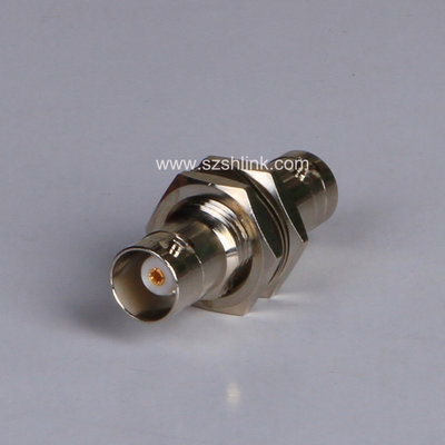 BNC double sided connectors,BNC Panel Mount Coupler, BNC Female to BNC Female