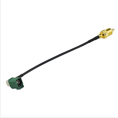Fakra E female jack Right angle to RCA male adapter Pigtail cable RG174 for wireless