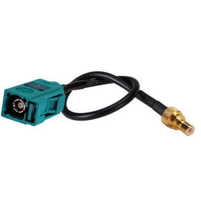 Fakra Female Jack "Z" to SMB male jack RF pigtail cable RG174 for Neutral Coding