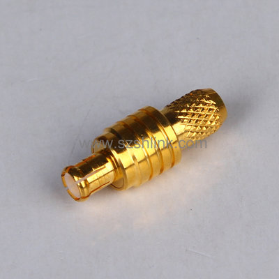 MMCX connector  female jack for earphone, RF connector straight Crimp RG316 RG174 LMR100 coax cable