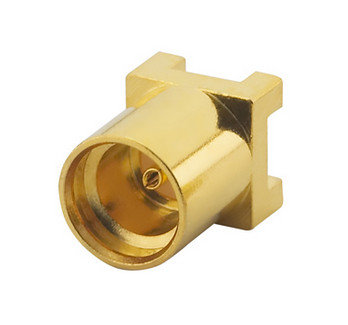 MMCX Straight PCB Mount, SMTJack, Gold, Surface Mount