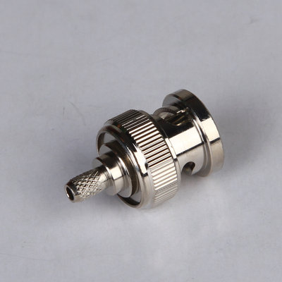 New Crimp on BNC Male RG59 Coaxial adapter For CCTV camera，Made in China
