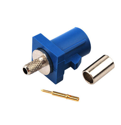 Fakra plug male C type connector crimp for GPS,suit for RG174,RG316 cable