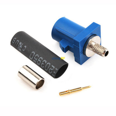 Fakra plug male C type connector crimp for GPS,suit for RG174,RG316 cable