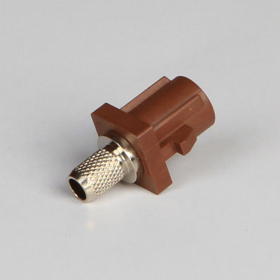 Fakra crimp Plug Male connector F code brown Radio for RG316 RG174 LMR100 cable