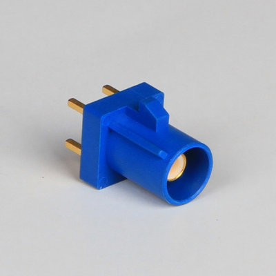 Fakra SMB Plug PCB mount  straight  Male RF Car connector Blue for GPS Audio