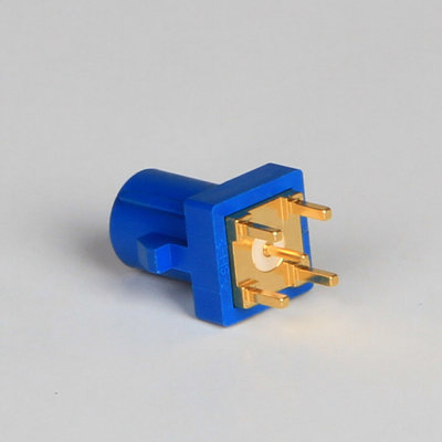 Fakra SMB Plug PCB mount  straight  Male RF Car connector Blue for GPS Audio